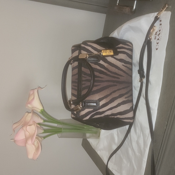 Coach | Bags | Coach Zebra Print Purse | Poshmark